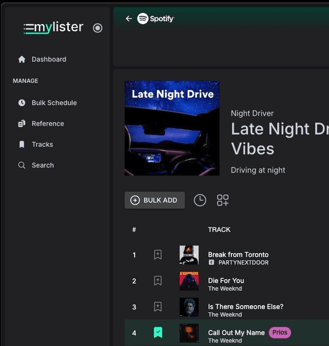 mylister.io - Playlist Manager | Sync & Curate Playlists